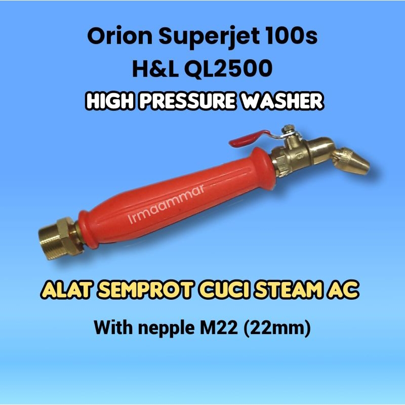 Jual Kran nozzle jet cleaner Superjet 100s set connector selang M22 ...