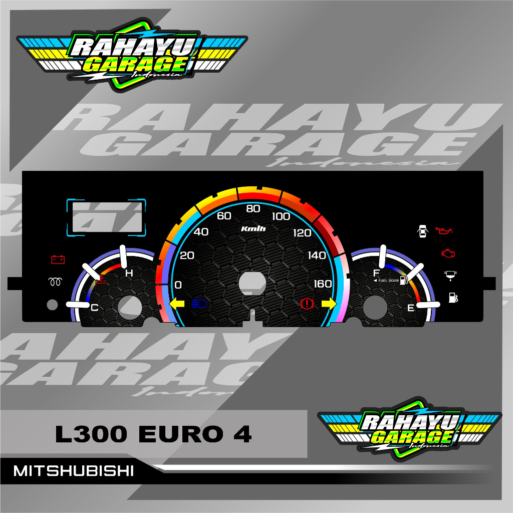 Jual papan speedometer custom L300 euro 4 D2 panel spido meter custom ...
