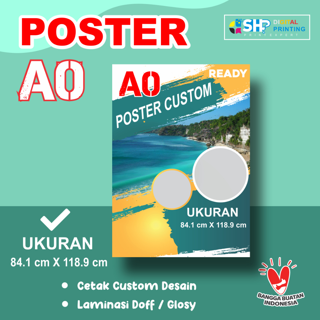 Jual Cetak Poster A0 Custom Glossy & Doff | Shopee Indonesia