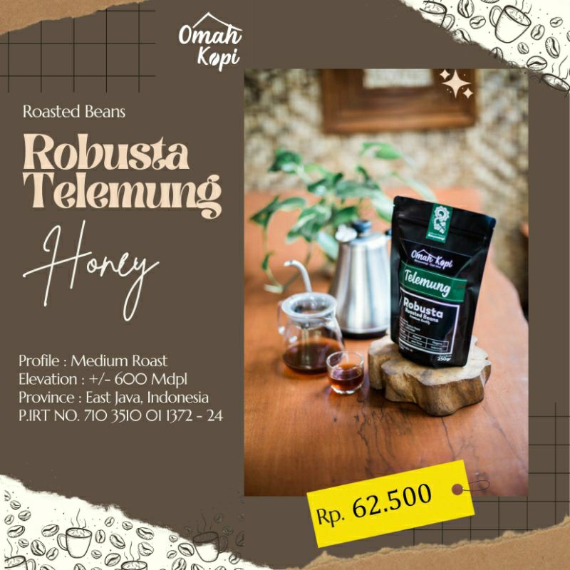 Jual Kopi Robusta Telemung Omah Kopi Banyuwangi | Shopee Indonesia
