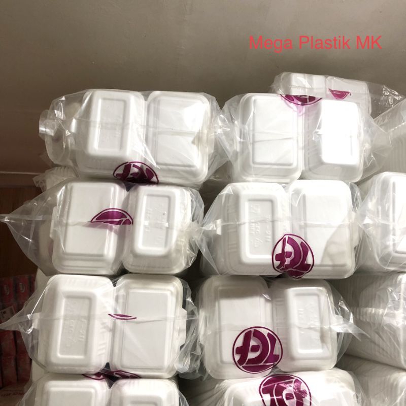 Jual (GRAB / GOSEND) Box Sterofoam TF 2 isi 100 Pcs | Shopee Indonesia