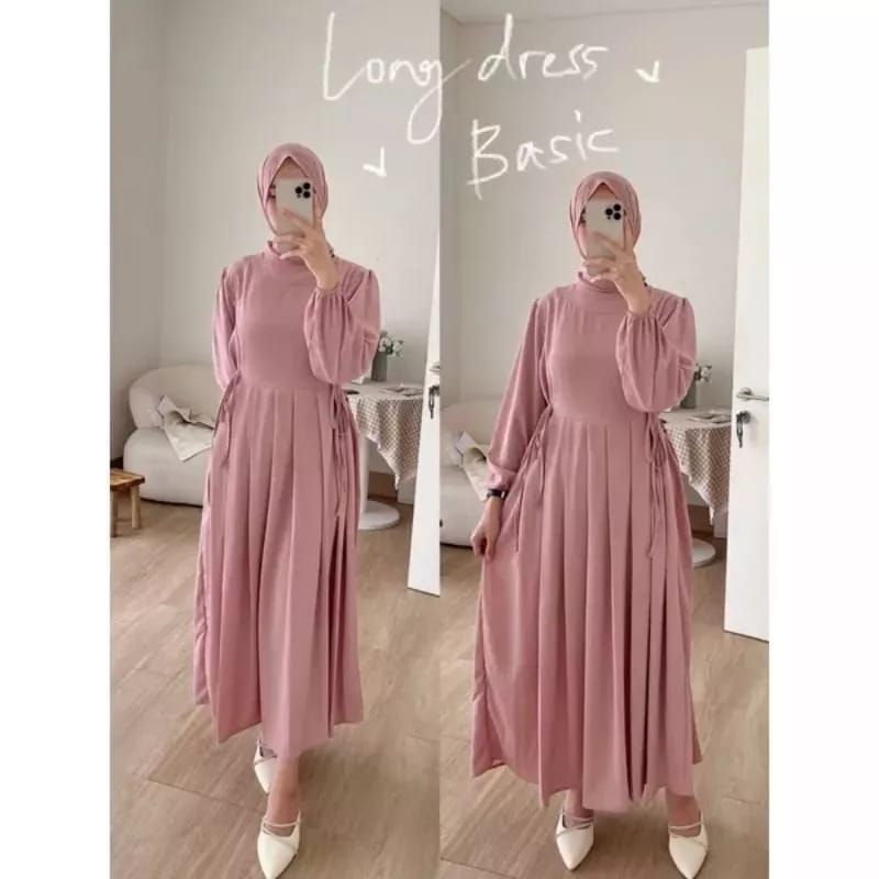 Jual MIDI dress/ dress menyusui remaja wanita/dress busui crinkel ...