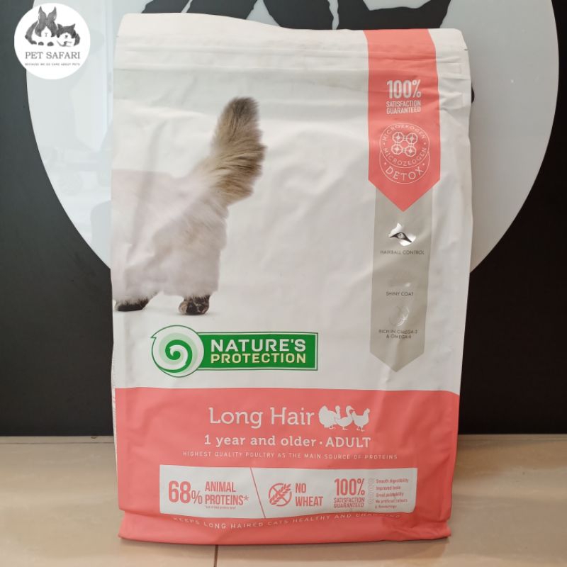 Jual Makanan Kucing Natures Protection Long Hair Adult Poultry 7kg ...