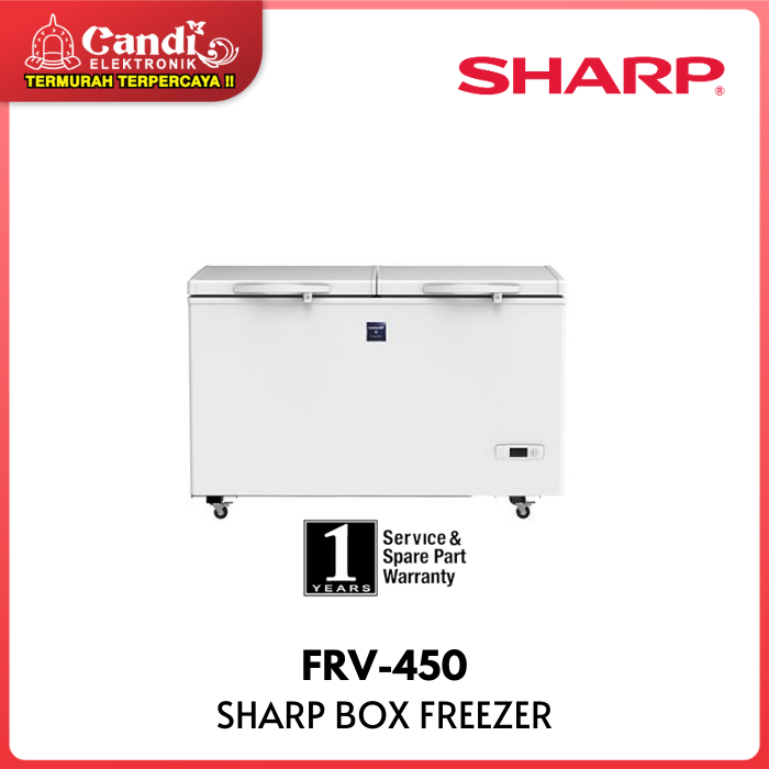 Jual SHARP Box Chest Freezer Kapasitas 450 Liter FRV-450 | Shopee Indonesia