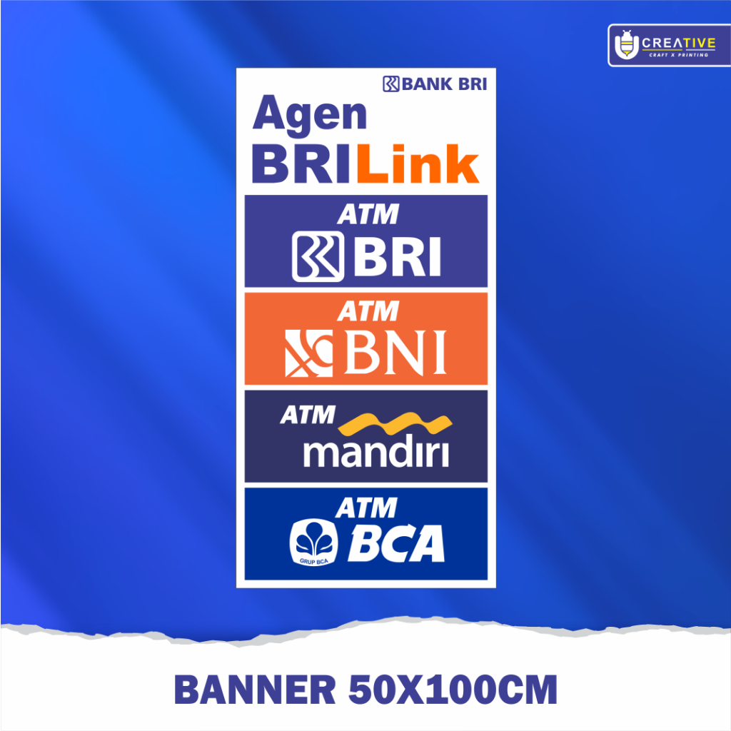 Jual Paket Banner / Spanduk Agen BRILink (Langsung Jadi, Langsung Kirim ...
