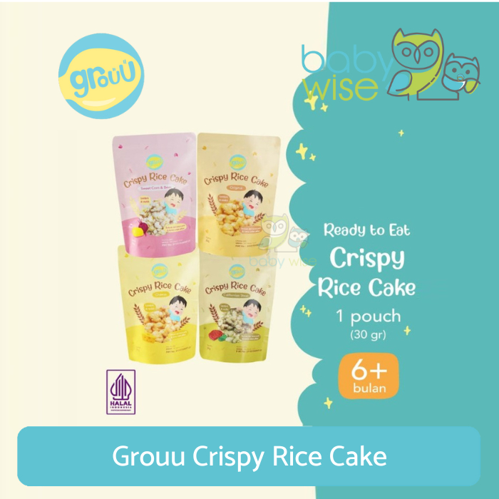 Jual Grouu Crispy Rice Cake - Cemilan Bayi & Anak Snack MPASI | Shopee ...
