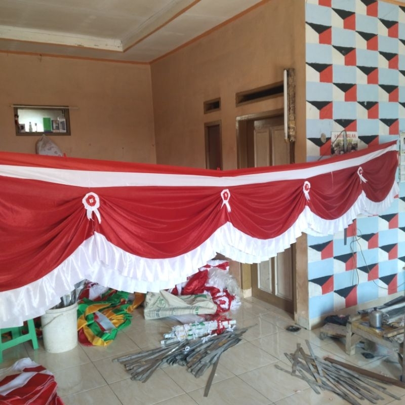 Jual BENDERA BEKGROUND SULTAN MERAH PUTIH ABUTAI 17 agustus | Shopee ...