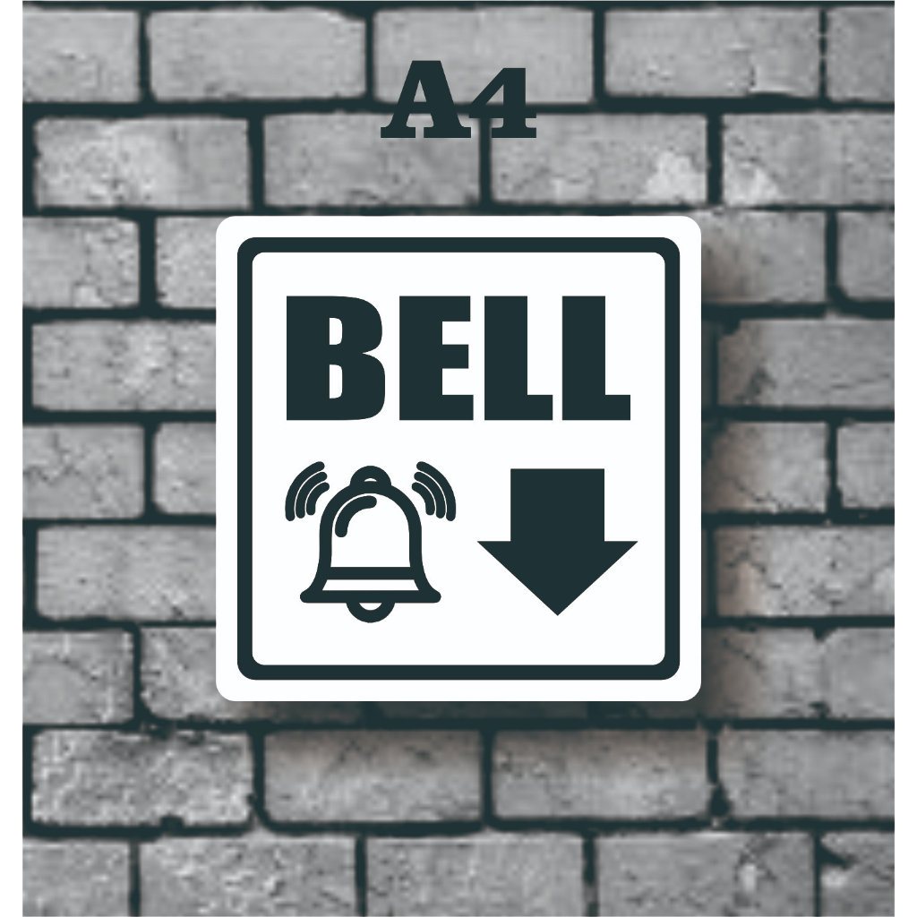 Jual PAPAN ACRYLIC TULISAN BELL PAPAN AKRILIK BEL TANDA BELL BEL RUMAH ...