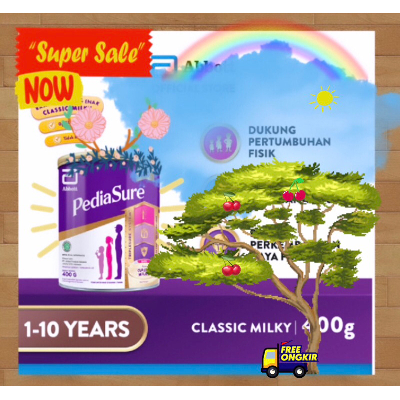 Jual Pediasure 400gram rasa classic milky/vanila/cokelat/madu | Shopee Indonesia