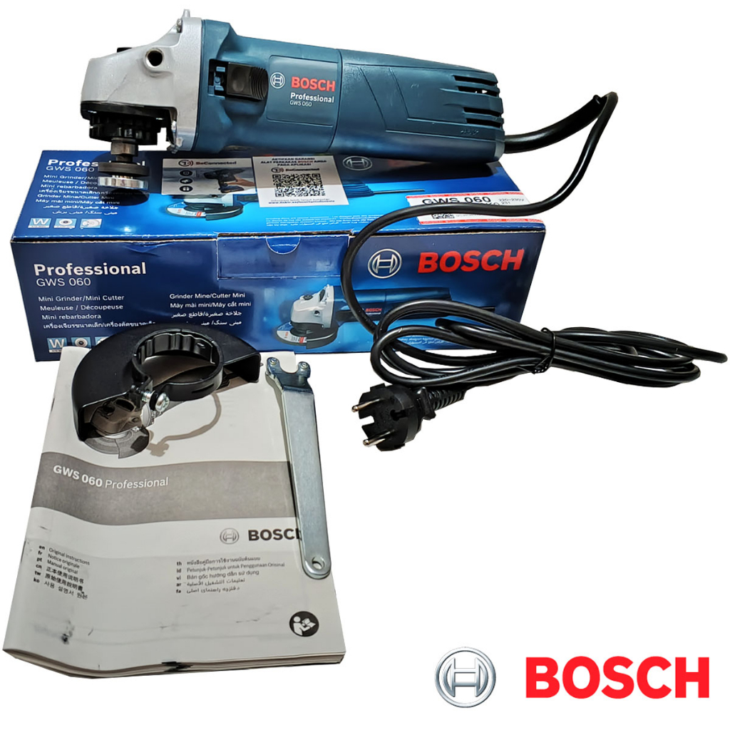 Jual Mesin Gerinda Tangan 4 Inch Bosch Gws 060 Angle Grinder Angel ...