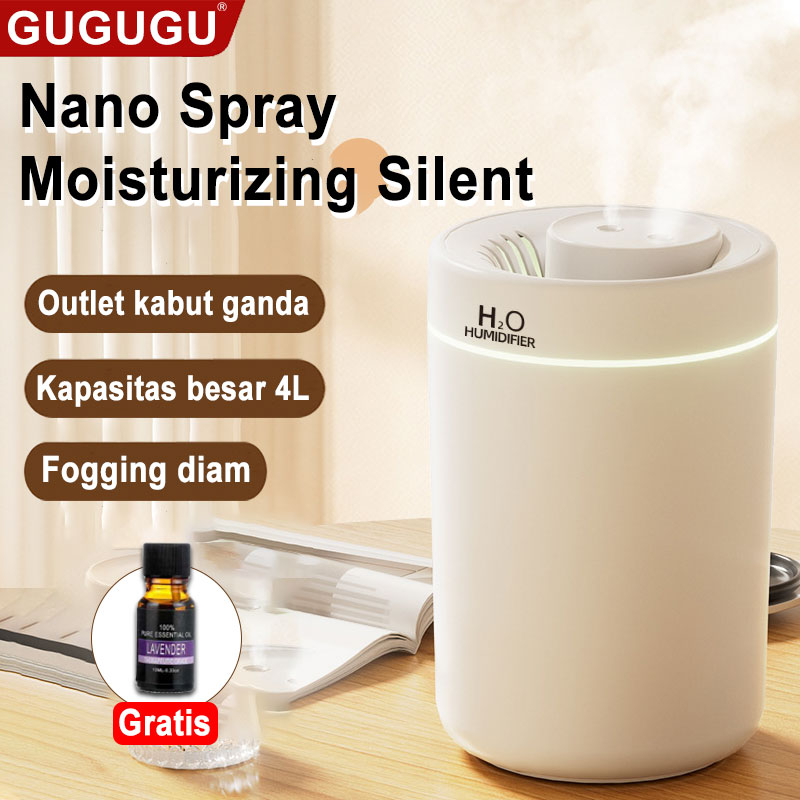 Jual 【Aromaterapi*1】Diffuser aromatherapy 4L LED Silenced Portable Air ...