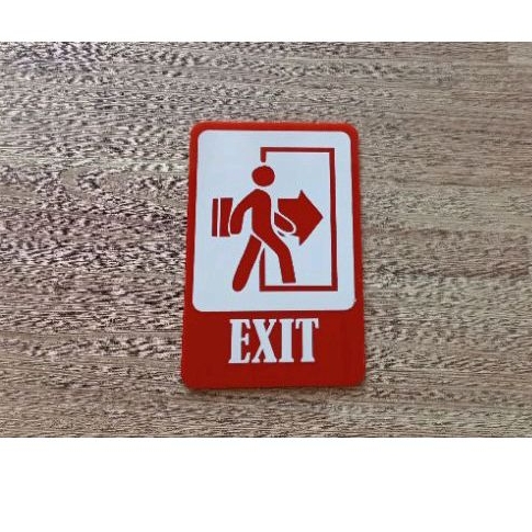 Jual sign Label Penanda Exit Akrilik exclusive bukan Sticker | Shopee ...