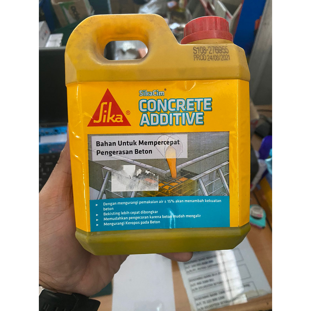 Jual SikaCim Concrete Additive 900 ml/ Pengeras Beton Murah | Shopee ...
