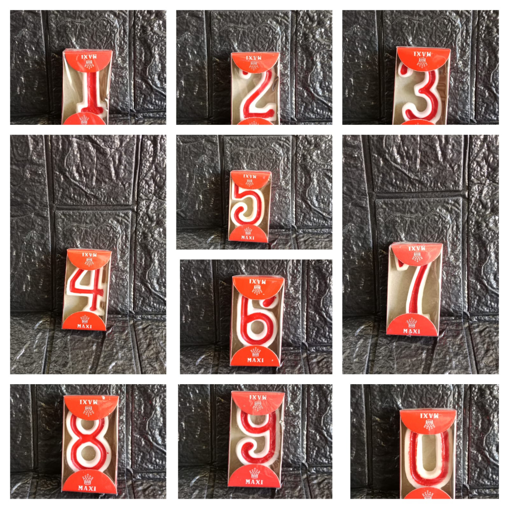 Jual LILIN ANGKA ULANG TAHUN MERAH PUTIH& GOLD GLITER (1 PCS) | Shopee ...