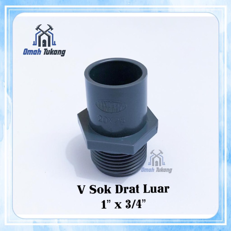Jual Valve Socket 1” x 3/4” LANGGENG / V Sok Drat luar 1” x 3/4 ...