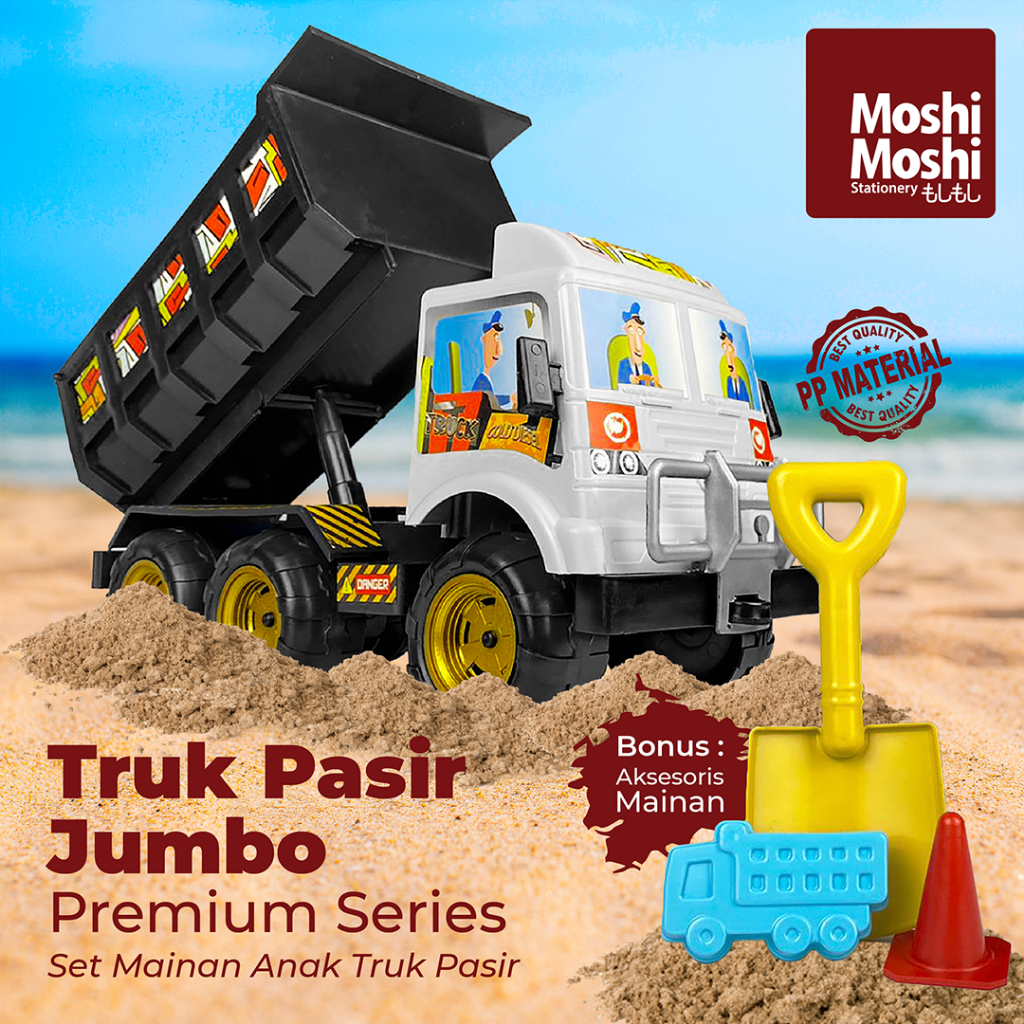 Jual Dump Truck Jumbo Set Mainan Miniatur Mobil Truk Pengangkut Pasir ...