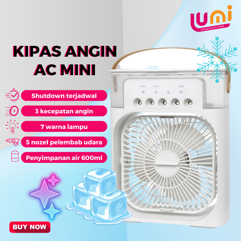 Jual KIPAS ANGIN PENDINGIN MINI AC AIR COOLER MOBIL DAN RUANGAN KIPAS ...