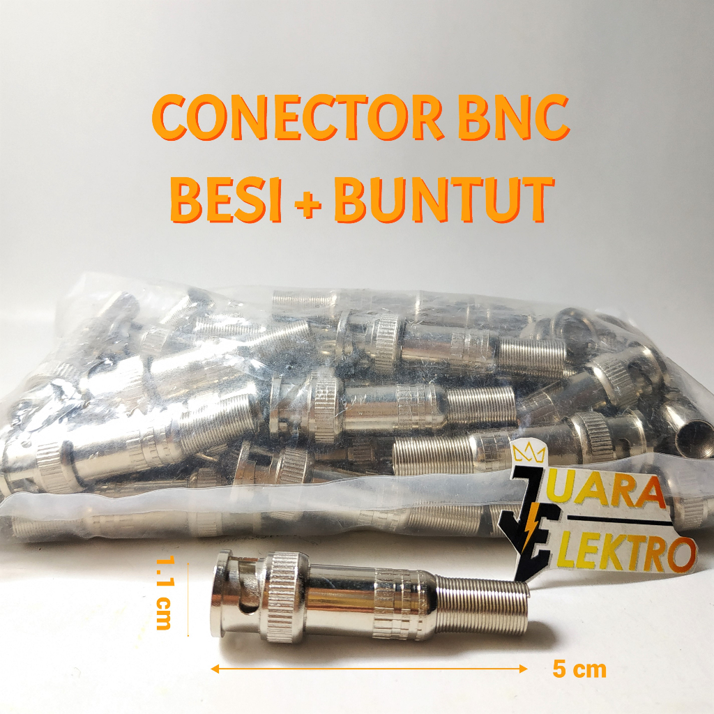 Jual Conector BNC Besi + Buntut | Konektor BNC (Sambungan) Drat Taiwan ...