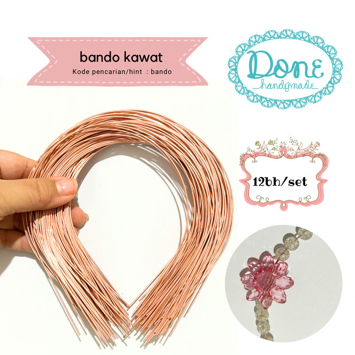 Jual done handymade diy hair band bando kawat bando custom | Shopee ...