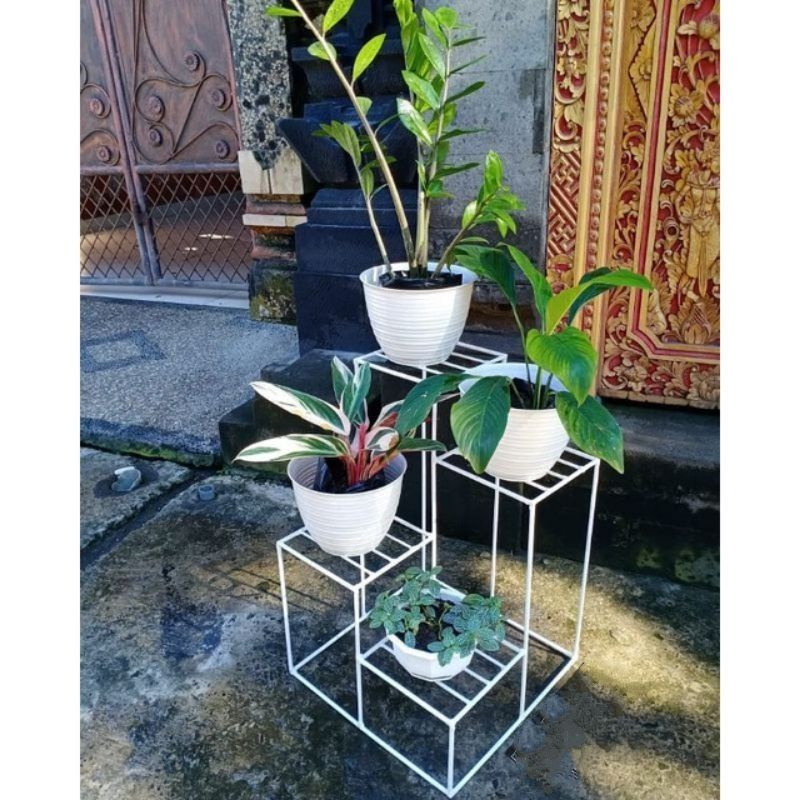 Jual T60CM L40CM/standing pot 4 susun kotak/standing pot/dudukan pot ...