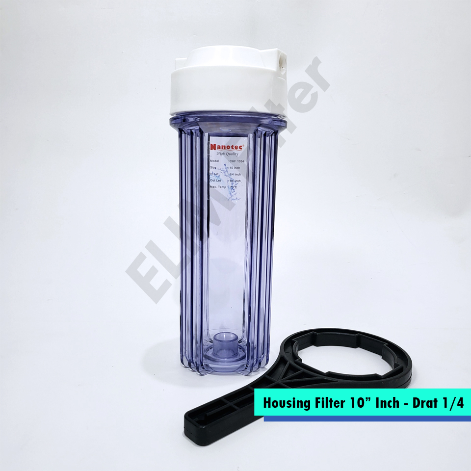 Jual Housing Filter Air 10in Drat 1/4 inch Clear | Shopee Indonesia
