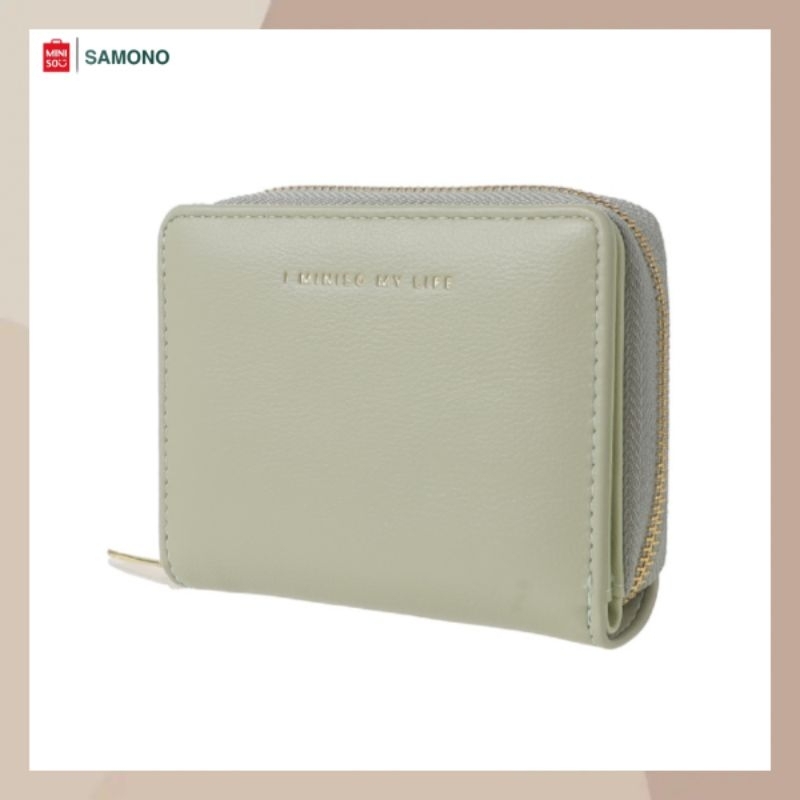 Jual MINISO MULTIPURPOSE SHORT WALLET WITH GOLDEN LETTER | DOMPET ...