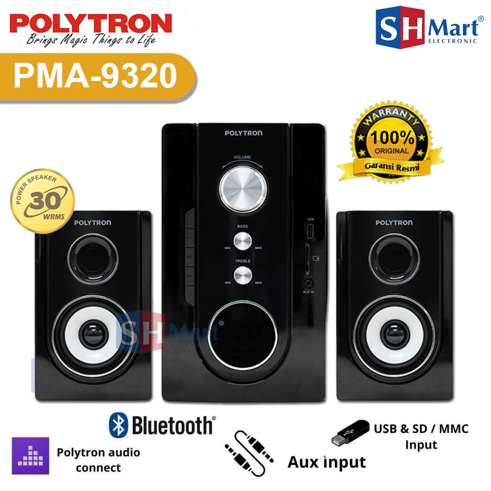 Jual SPEAKER POLYTRON MULTIMEDIA PMA9320 / PMA-9320 SPEAKER BLUETOOTH ...