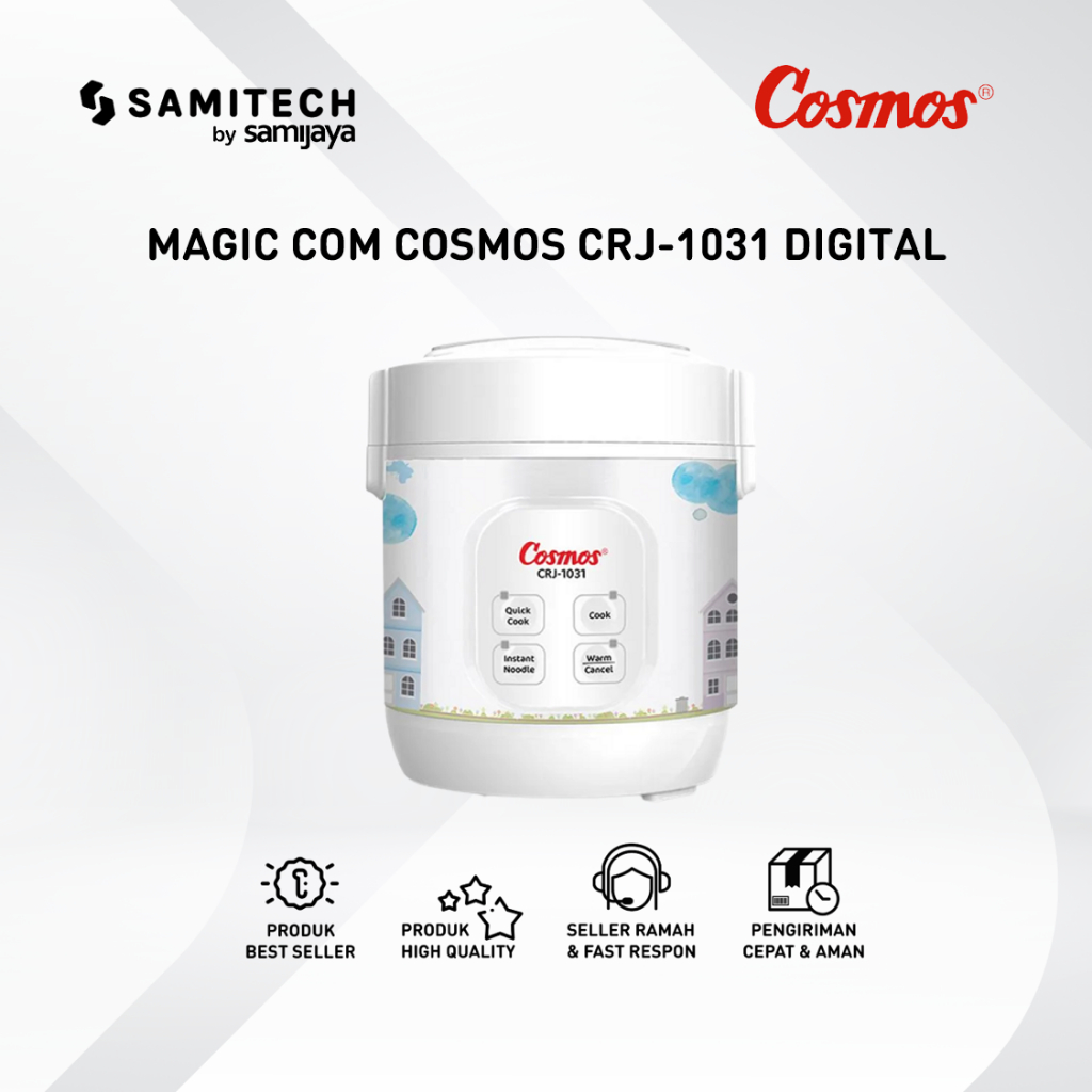 Jual COSMOS MAGIC COM RICE COOKER CRJ-1031 1031 DIGITAL 0.3 LITER 4IN1 ...