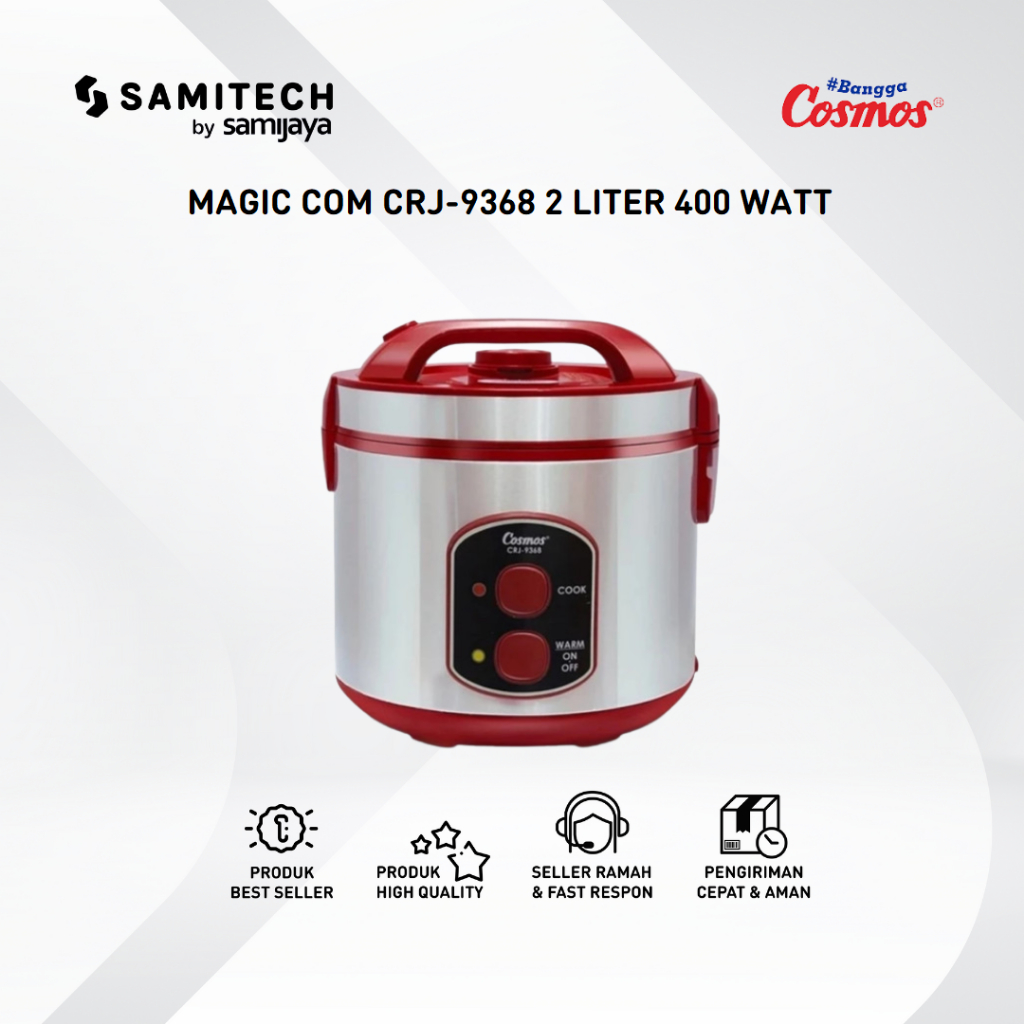 Jual MAGIC COM - RICE COOKER COSMOS CRJ-9368 / CRJ 9368 COSMOS 2 LITER ...