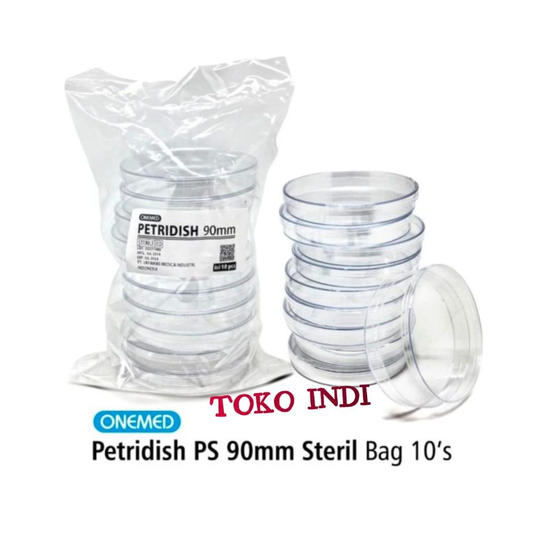 Jual PER BUNGKUS Cawan Petri Plastik/Petridish Plastic 9cm/Cawan ...