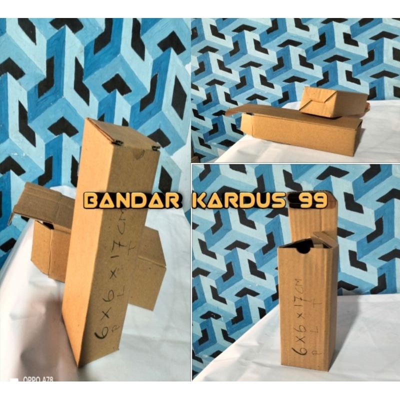 Jual kardus/packaging/kemasan/box UK 6x6x17cm | Shopee Indonesia