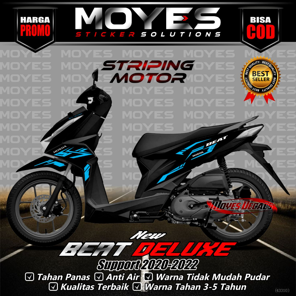 Jual Striping Beat Deluxe 2021 Stiker Beat Street New 2020 2022 Variasi ...