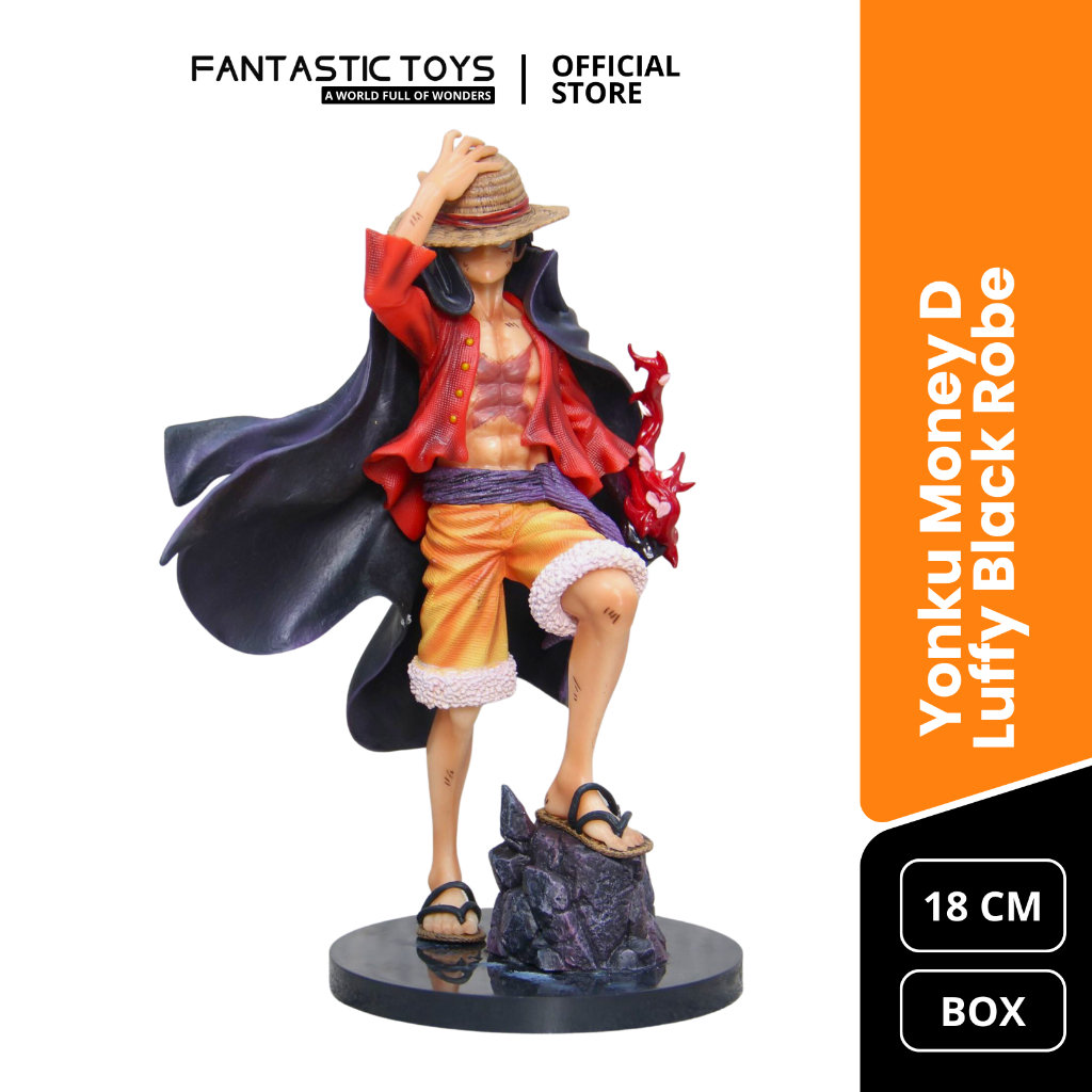 Jual Action Figure Anime One Piece Monkey D Luffy Lx Max Black Robe ...