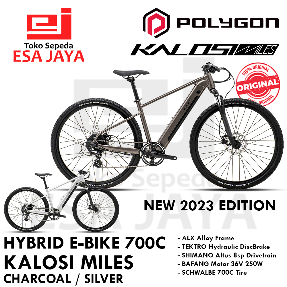 Jual Polygon Kalosi Miles 2023 Edition 8 Speed Hybrid EBike Sepeda ...