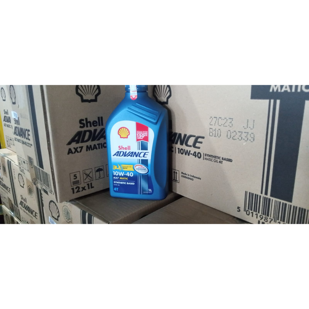 Jual Oli shell ORIGINAL AX7SC 1 liter untuk matic 1 liter 150cc Oli ...
