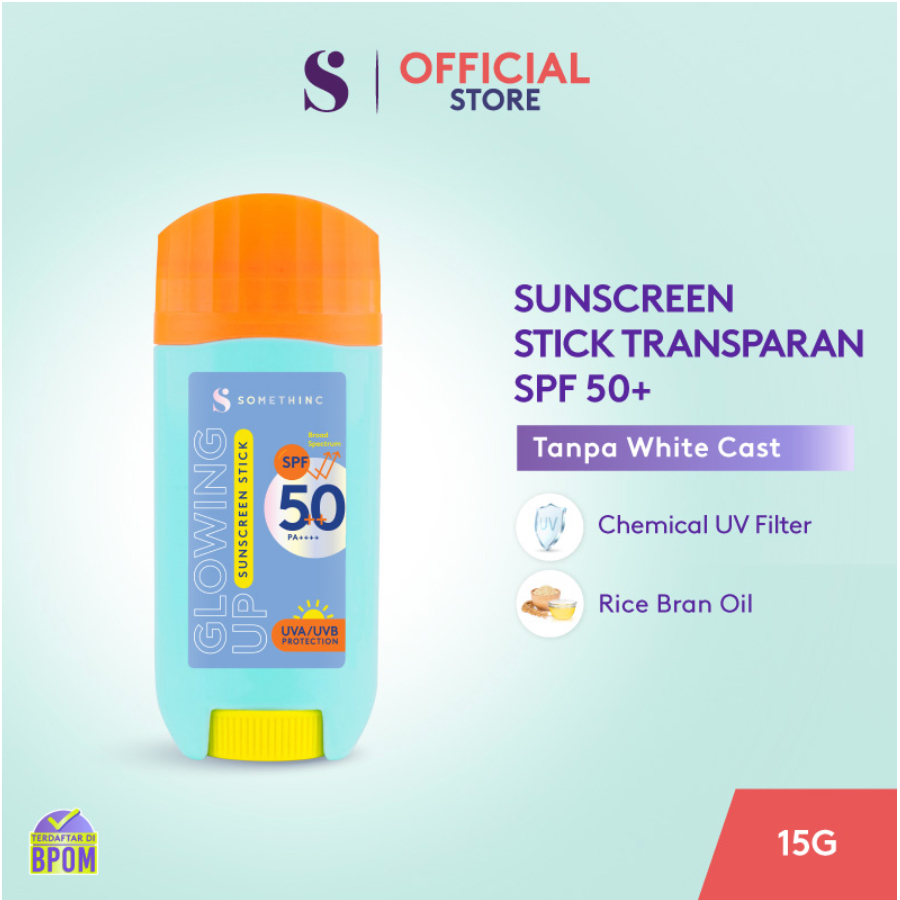 Jual SOMETHINC Glowing Up Sunscreen Stick TRANSPARAN SPF 50++ PA ++++ - Sunblock Pelindung dari ...