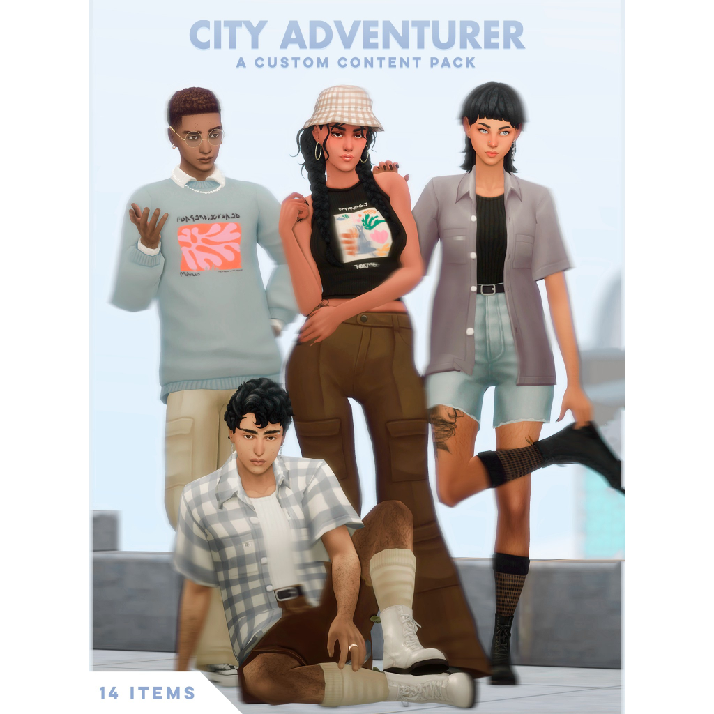 Jual City Adventurer Collection - CC / Custom Content The Sims 4 ...
