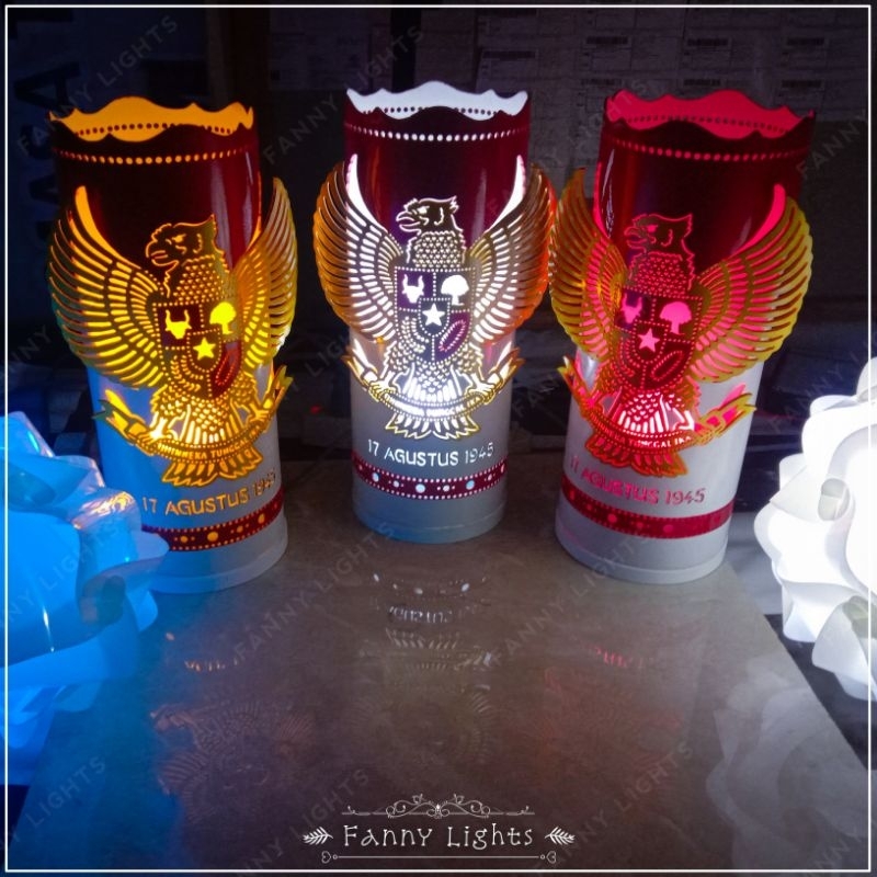Jual Lampu hias garuda merah putih / Lampu meja / hiasan meja | Shopee ...