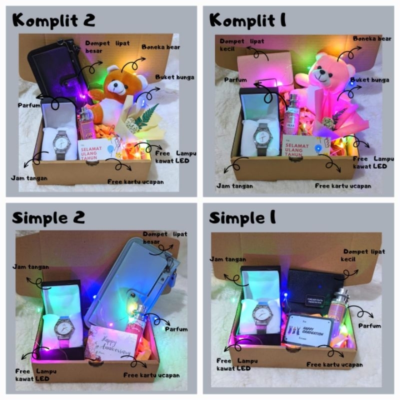 Jual Hampers Kado Ulang Tahun Cewek Hadiah Pacar Graduation Anniversary Estetik Valentine ...