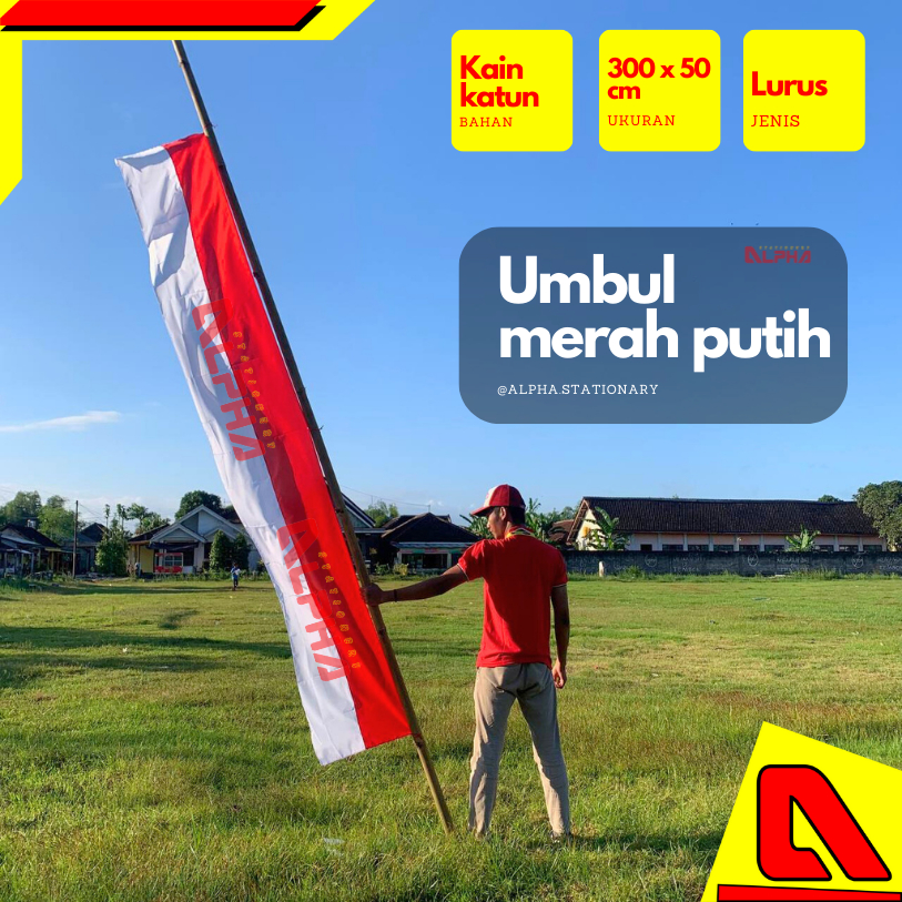 Jual UMBUL UMBUL MERAH PUTIH UMBUL LURUS/PLISIR UMBUL BENDERA MERAH PUTIH 5 METER | Shopee Indonesia