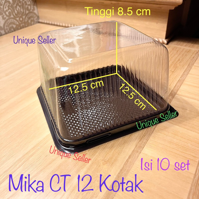 Jual [Isi10] Mika CT 12 Kotak Uk 12x12 Tinggi 8.5 cm / Mika CT 120 ...