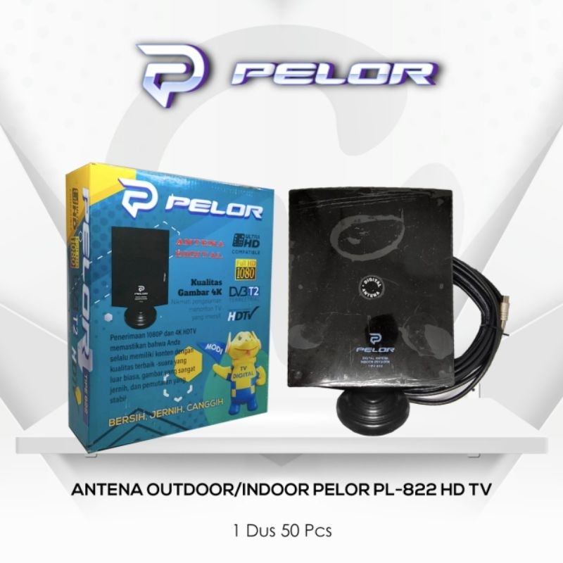 Jual Antena digital Pelor PL-822 HD TV kabel 10meter | Shopee Indonesia