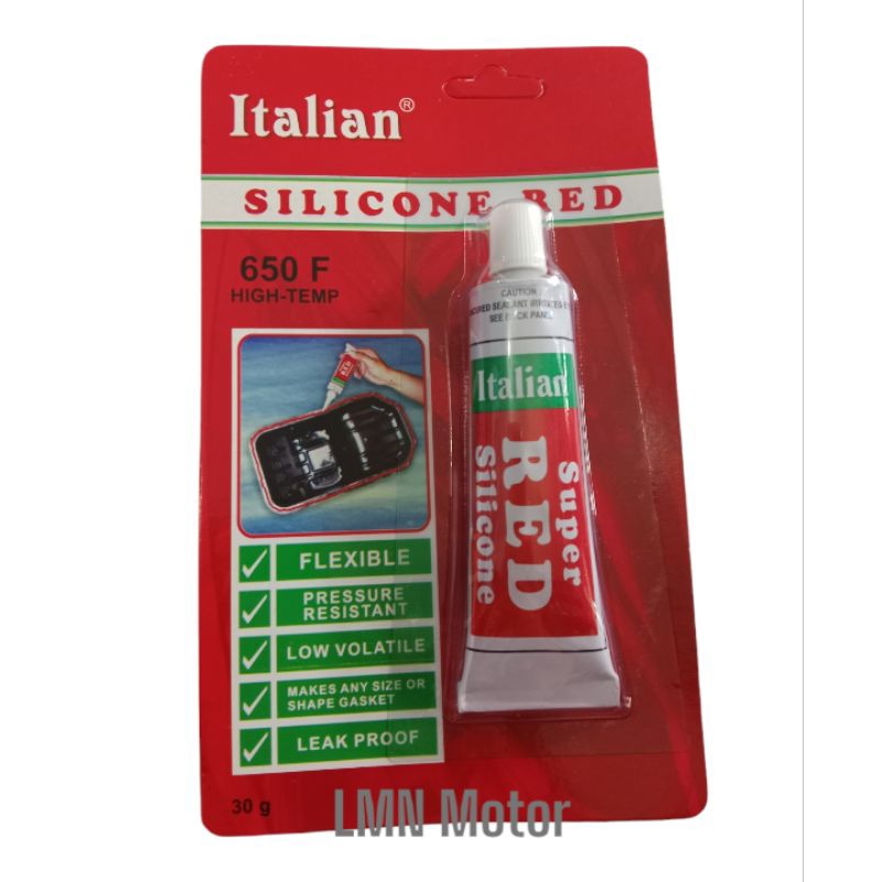 Jual lem silicone red autosealer merah 30 gr lem gasket merah/silicon ...
