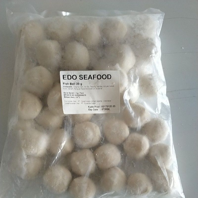 Jual Edo Seafood Fish Ball 20 gr perpack isi 1 kg | Shopee Indonesia