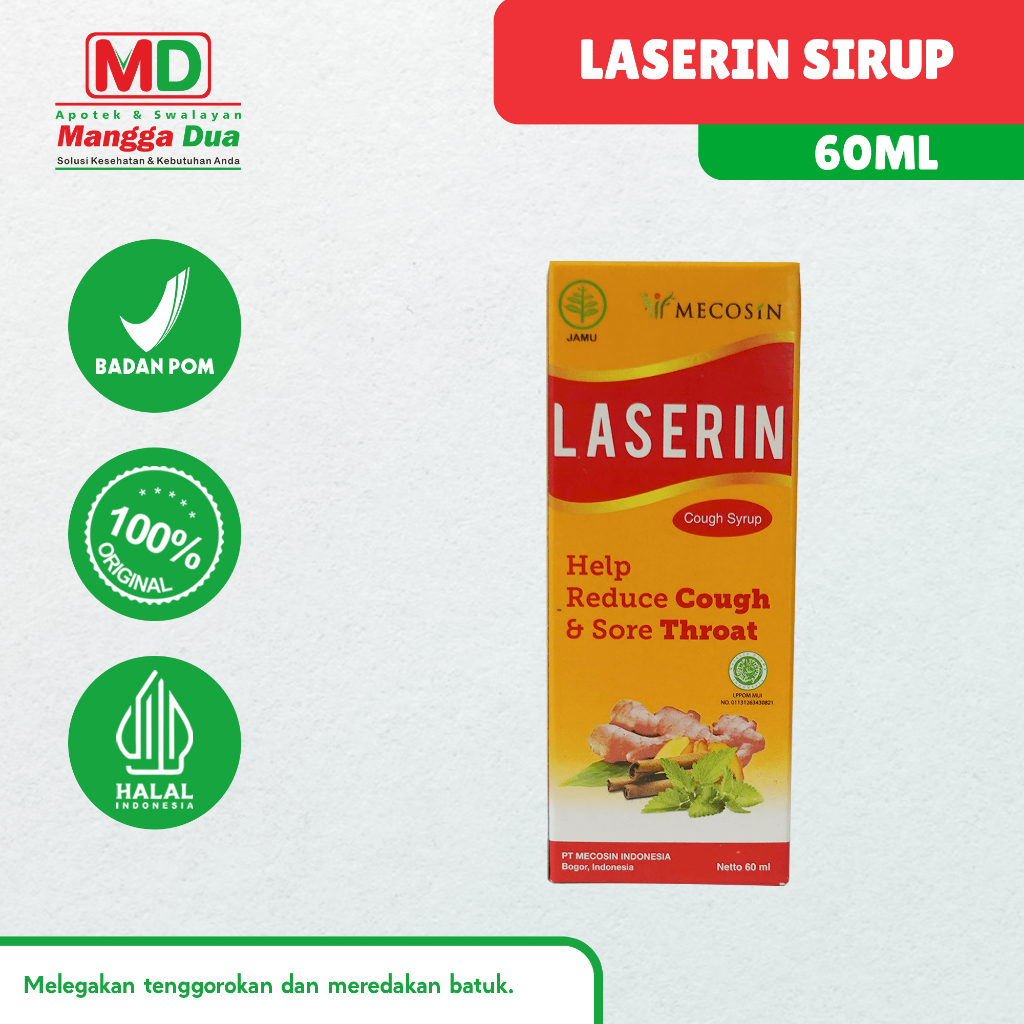 Jual OBAT BATUK SYRUP LASERIN 60ML | Shopee Indonesia