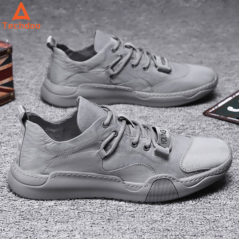Jual Techdoo Sepatu Olahraga Pria Casual Sneaker Sepatu Badminton Outdoor Kekinian Running Pria ...