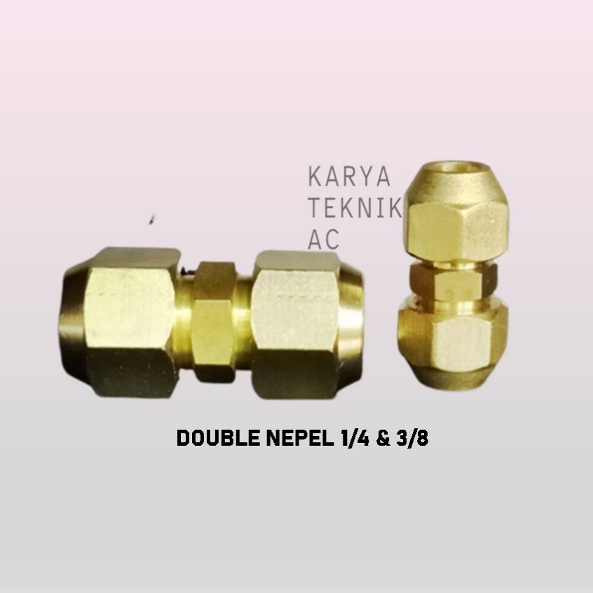 Jual DOUBLE NEPEL 1/4 & 3/8 1 SET | Shopee Indonesia