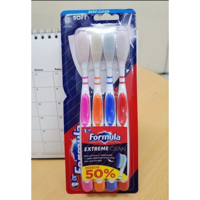 Jual SIKAT GIGI Formula Extreme Clean kemasan hemat soft toothbrush isi ...