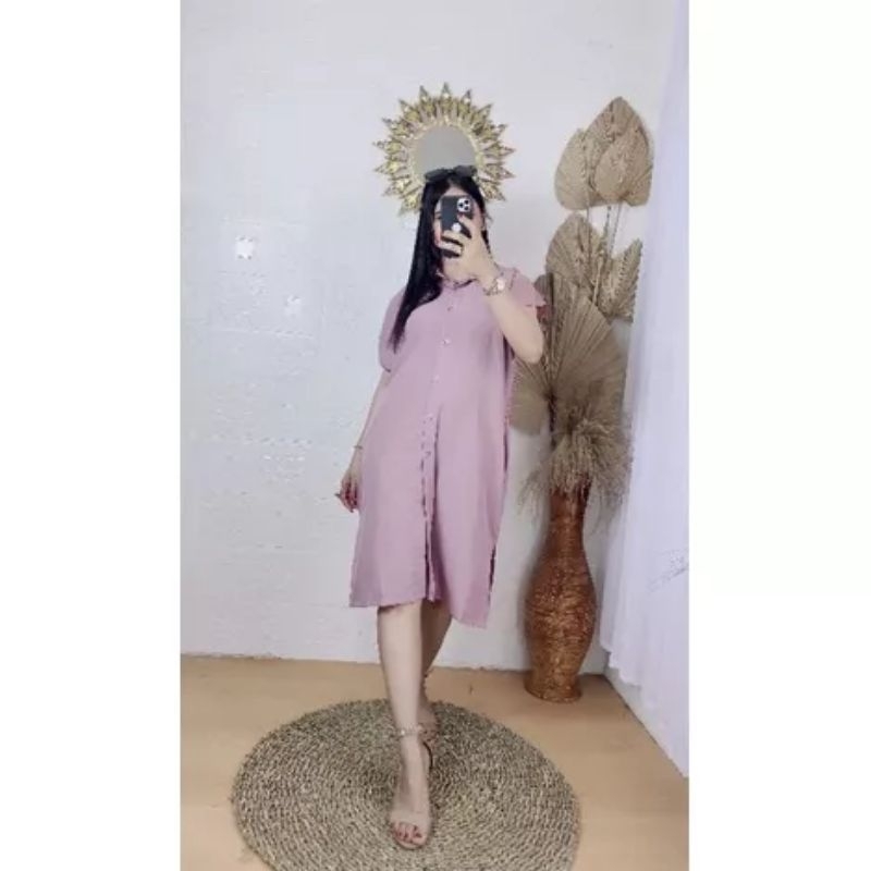 Jual DASTER POLOS FULL KANCING DEPAN RAYON BUSUI VIRAL | Shopee Indonesia