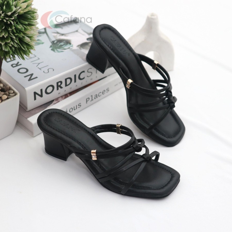 Jual sendal heels wanita import viral sandal remaja tali kondangan ...